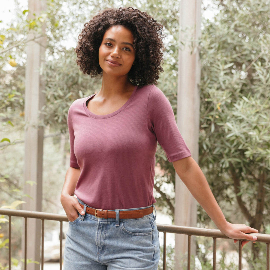 Celine Rib Merino Wool Elbow Sleeve Tee - Black – Celine Rib Elbow ...