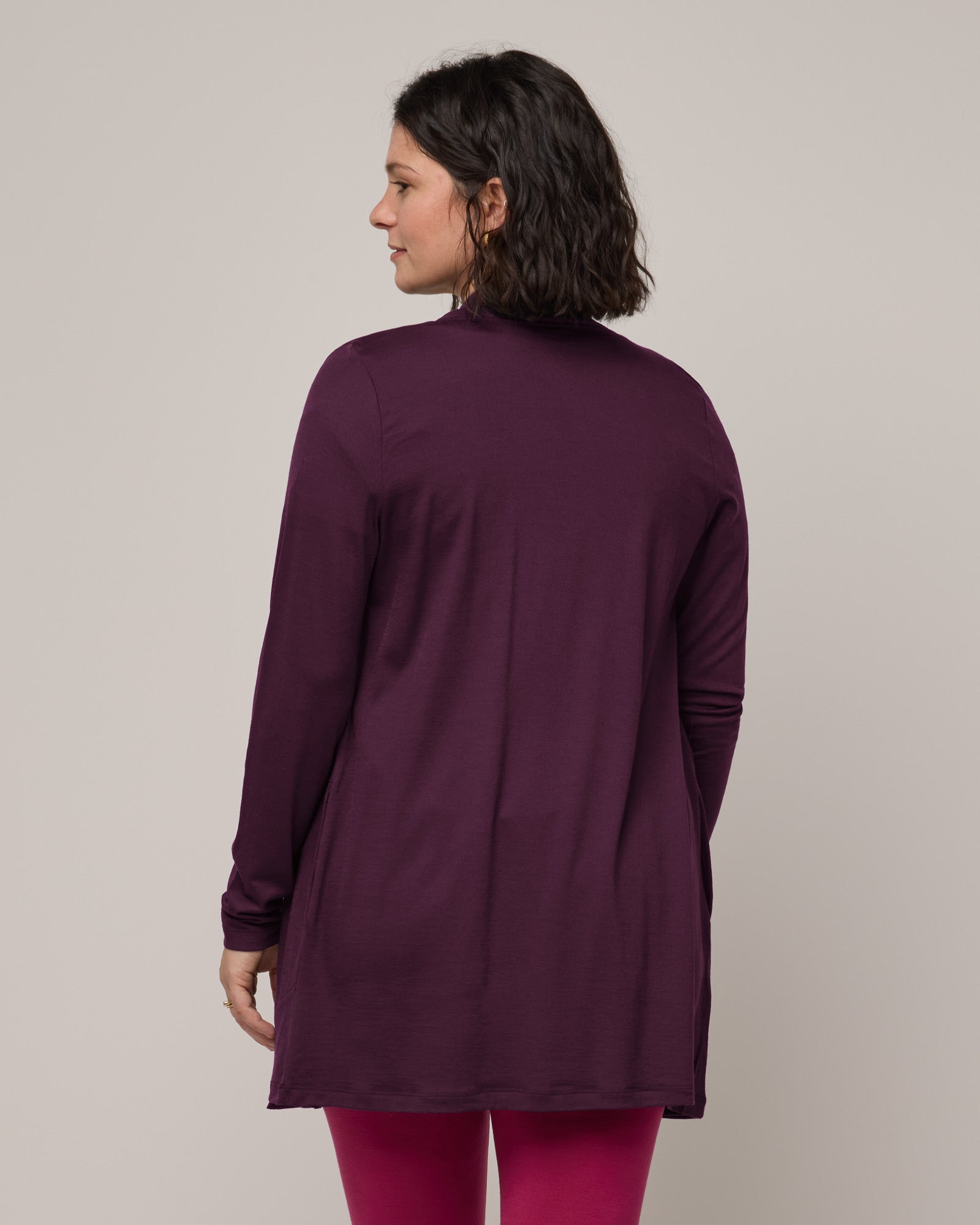 Landmark Merino Wool Cardigan - Marionberry – Landmark Cardigan | wool&