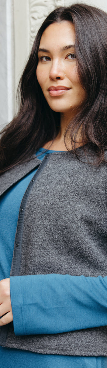 Rowena Merino Wool Swing Dress - Black – Rowena Swing Dress | wool&